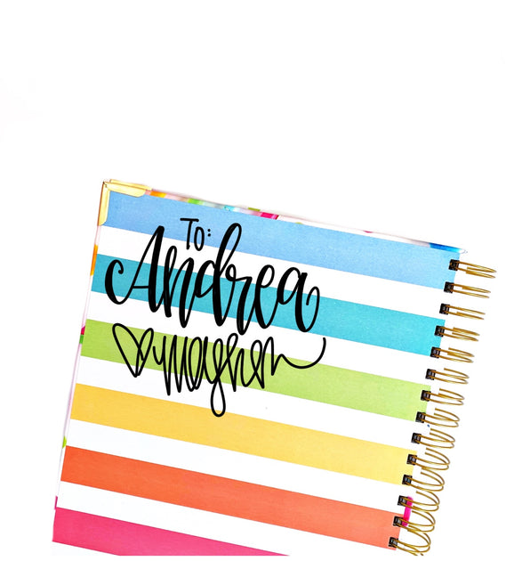 Happy Hand Lettering Book - Autographed Copy – All She Wrote Notes